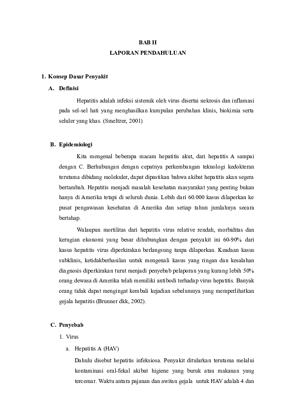 (DOC) BAB II LAPORAN PENDAHULUAN