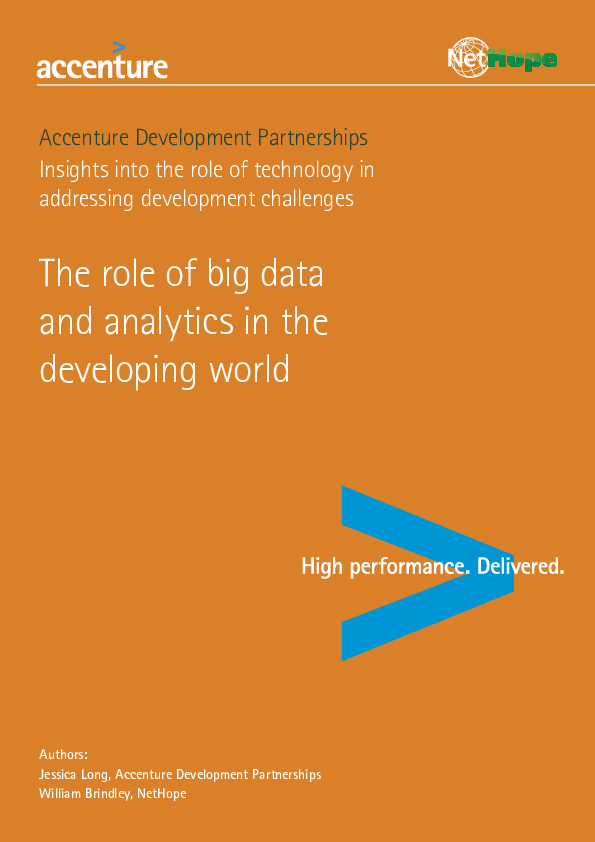 (PDF) The role of big data and analytics in the developing world ...