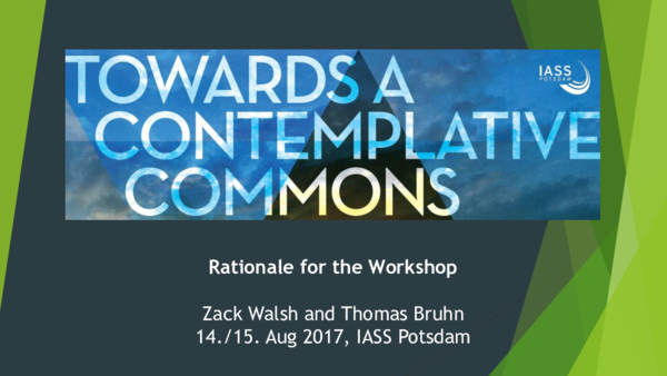 (PPT) Towards a Contemplative Commons Workshop- Framing Presentations