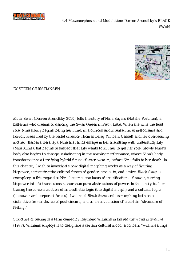 (PDF) Black Swan Reading 1