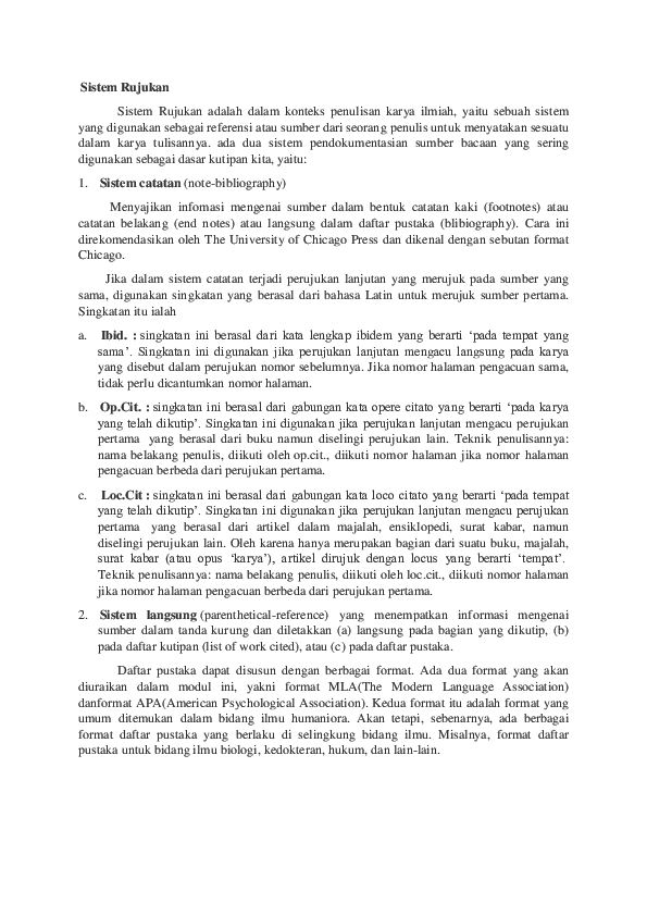 (DOC) Sistem Rujukan