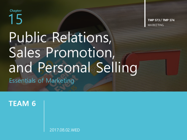 (PDF) Public Relations, Sales Promotion, and Personal Selling ...