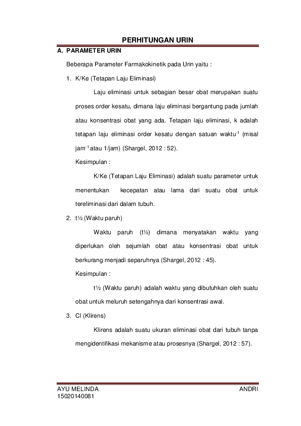 (DOC) Hasil Diskusi Farmakokinetik Urin
