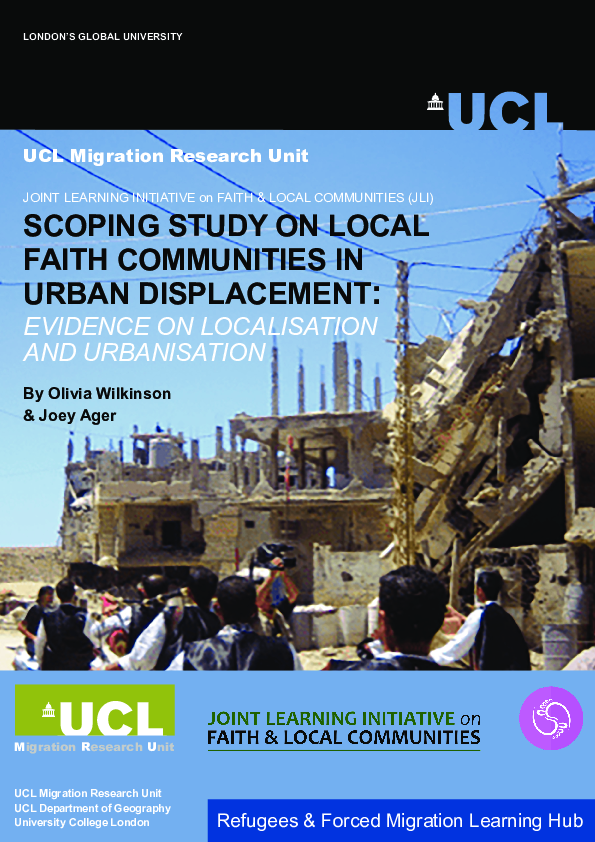(PDF) SCOPING STUDY ON LOCAL FAITH COMMUNITIES IN URBAN DISPLACEMENT ...