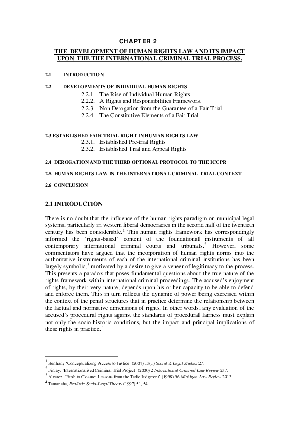 (PDF) DEVELOPMENTS OF INDIVIDUAL HUMAN RIGHTS LAW AND ITS IMPACT UPON ...