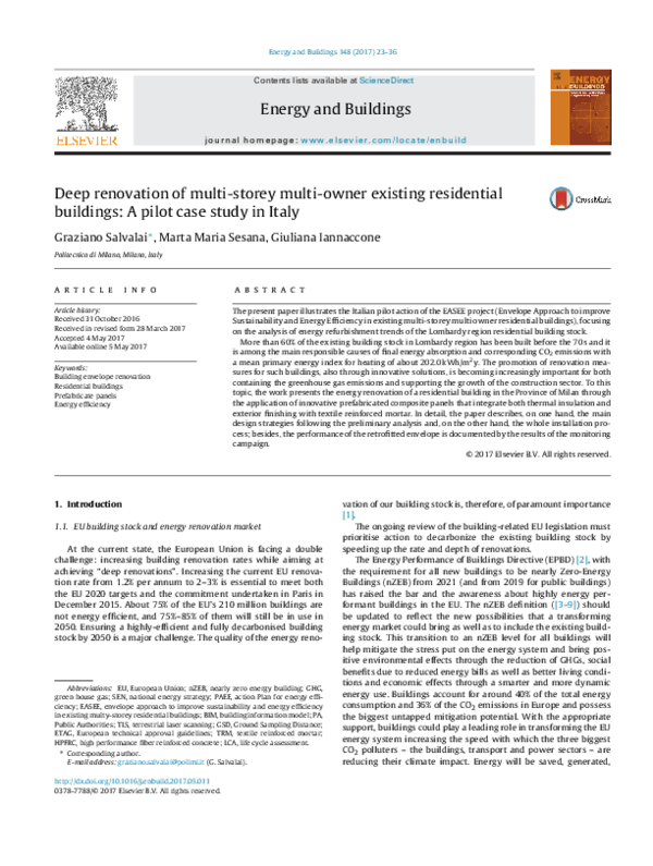 (PDF) Deep renovation of multi-storey multi-owner existing residential ...