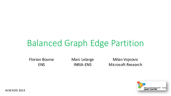 (PPT) Balanced Graph Edge Partition