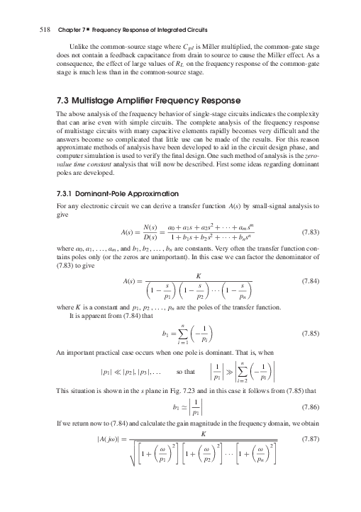 (PDF) 518 Chapter 7 Frequency Response of Integrated Circuits