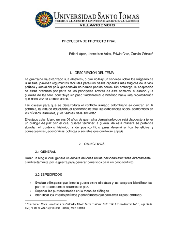 (DOC) PROPUESTA DE PROYECTO FINAL