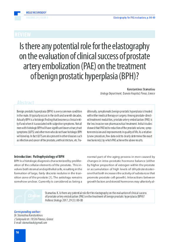 (PDF) Is there any potential role for the elastography on the ...