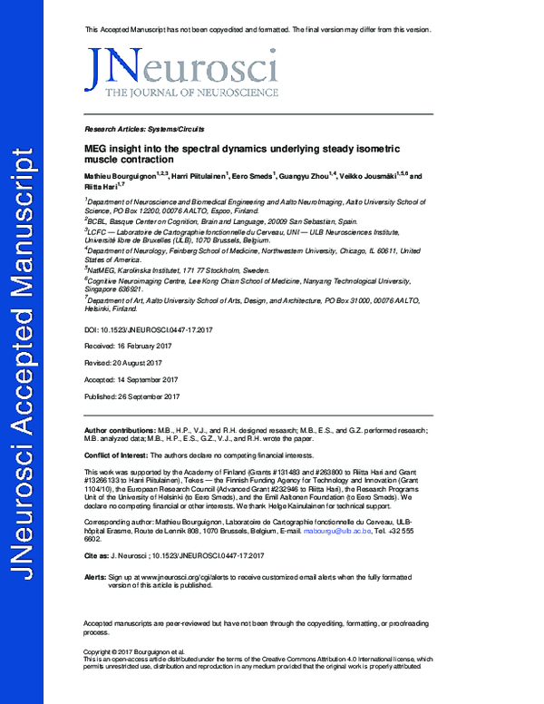 (PDF) MEG insight into the spectral dynamics underlying steady ...