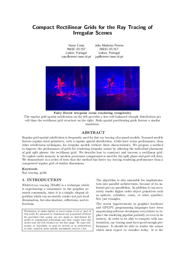 (PDF) Compact Rectilinear Grids for the Ray Tracing of Irregular Scenes