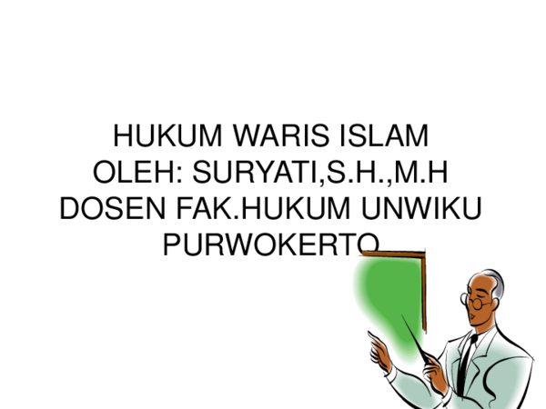 (PPT) Hk waris islam i | Rudi Fosfor - Academia.edu