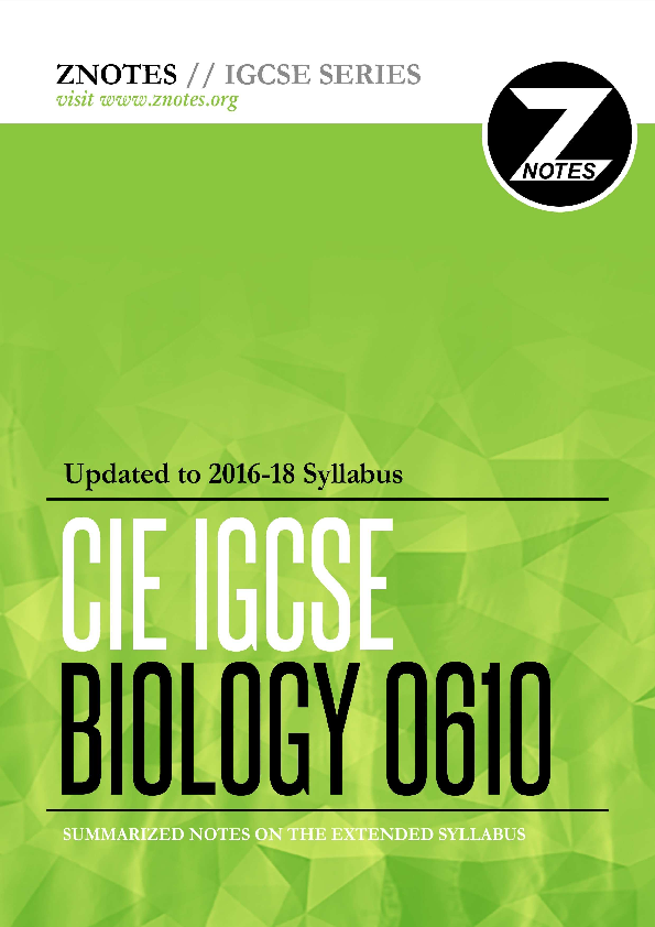 (PDF) Biology Notes