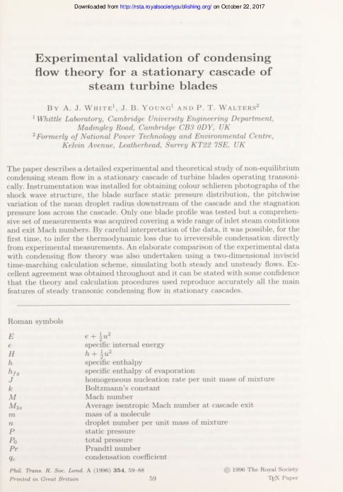 (PDF) Experimental Validation of Condensing Flow Theory for a ...