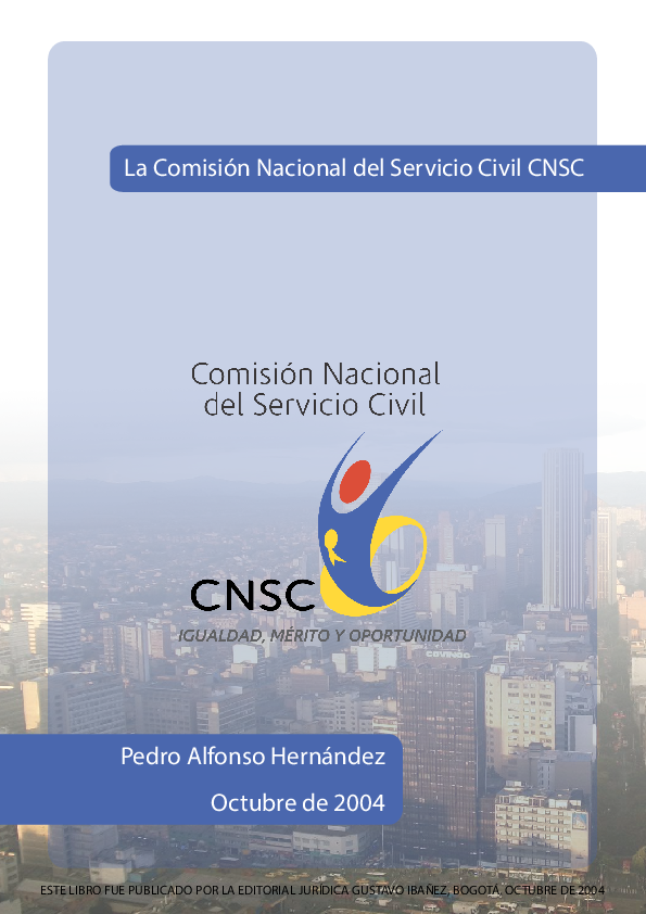 (PDF) La Comisión Nacional del Servicio Civil CNSC