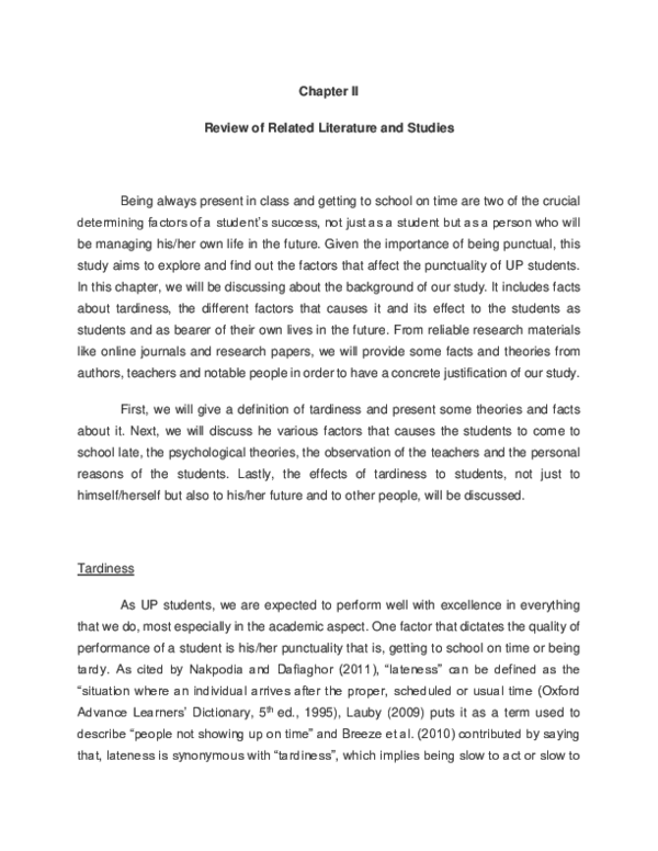 (DOC) Chapter II Review of Related Literature and Studies