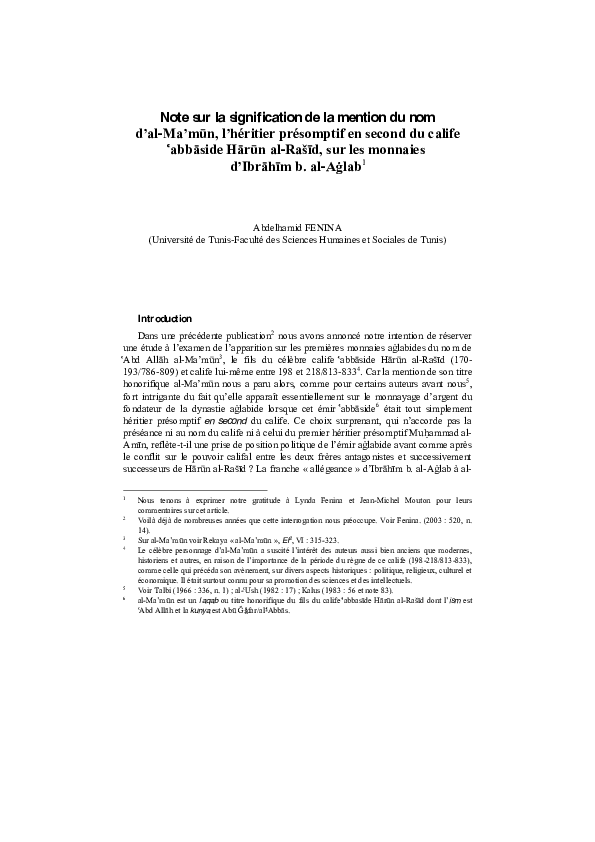 (PDF) Note sur la signification de la mention du nom - - -1