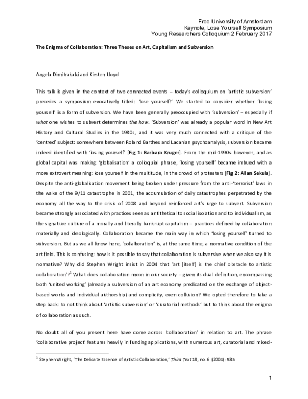 collaboration définition