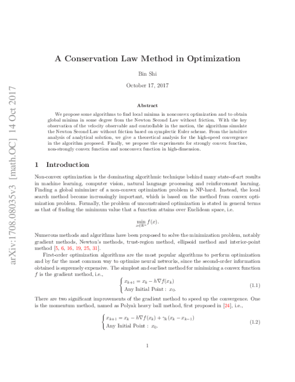 (PDF) Algorithms for Nonconvex Optimization Solutions