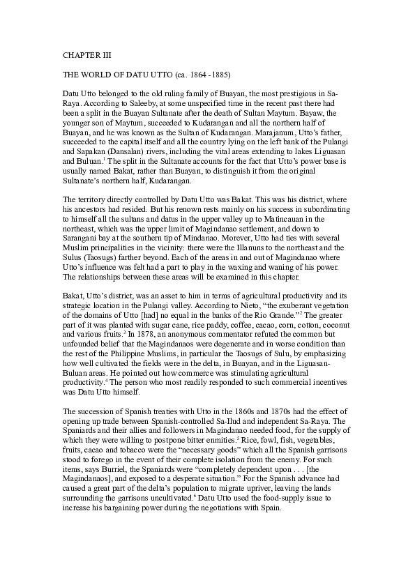 (DOC) The World of Datu Utto (Chapter 3 of Magindanao, 1860-1888: The ...