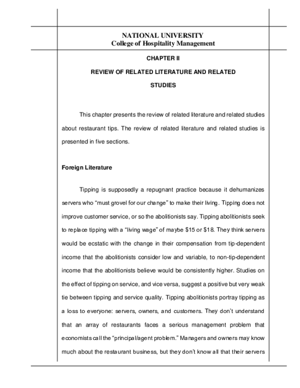 (DOC) Chapter 2 (REVIEW OF RELATED LITERATURE AND RELATED STUDIES)
