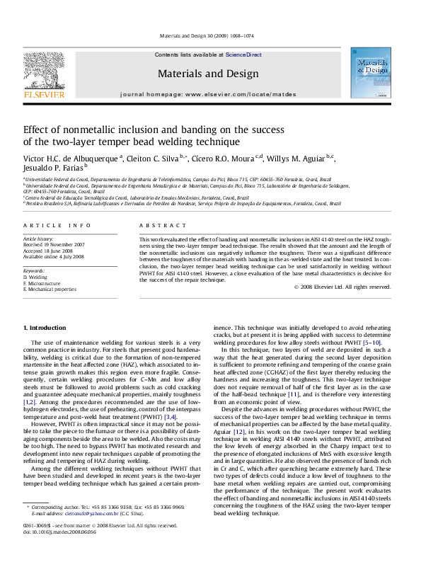 (PDF) Microstructural and hardness modeling: Effect of multiple bead deposition in temper bead ...