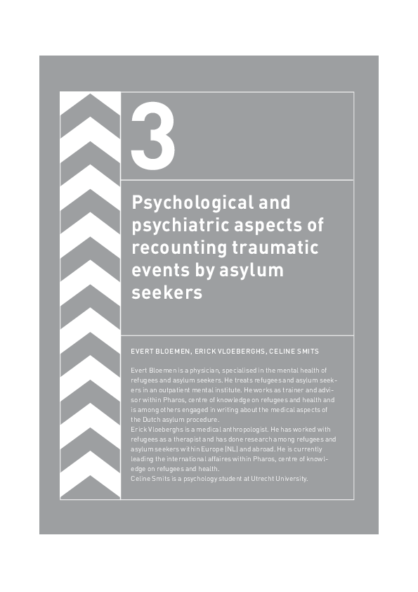 (PDF) Psychological and psychiatric aspects of recounting traumatic ...