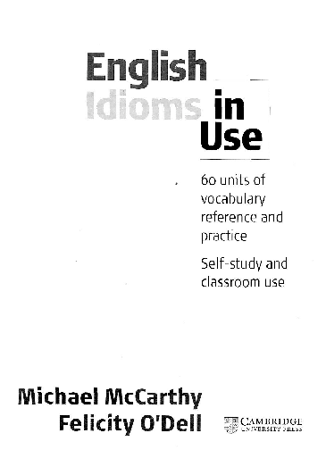 (PDF) English idioms in use