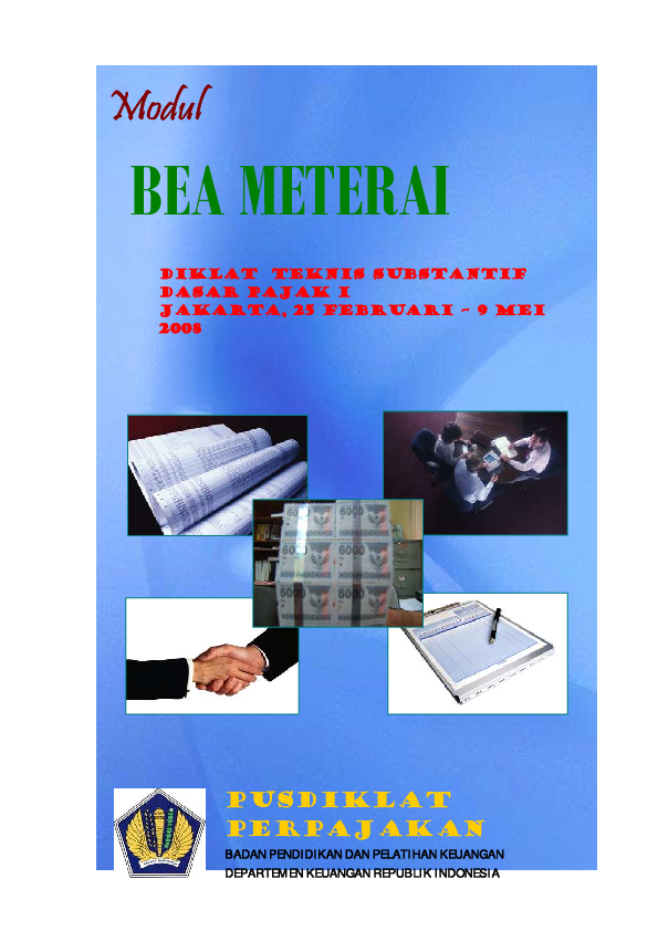 (PDF) Modul Bea Materai Pajak