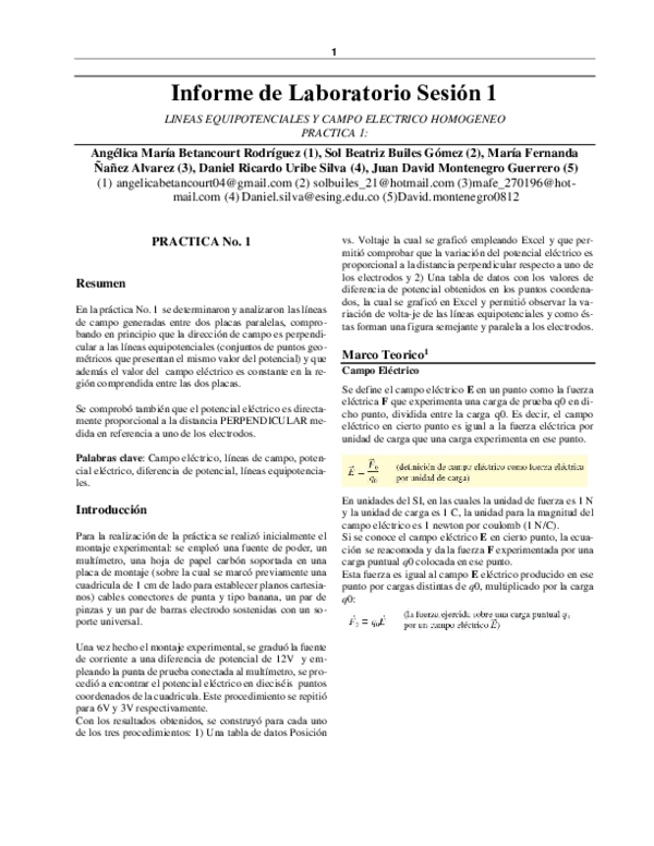 (PDF) Informe de Laboratorio Sesión 1