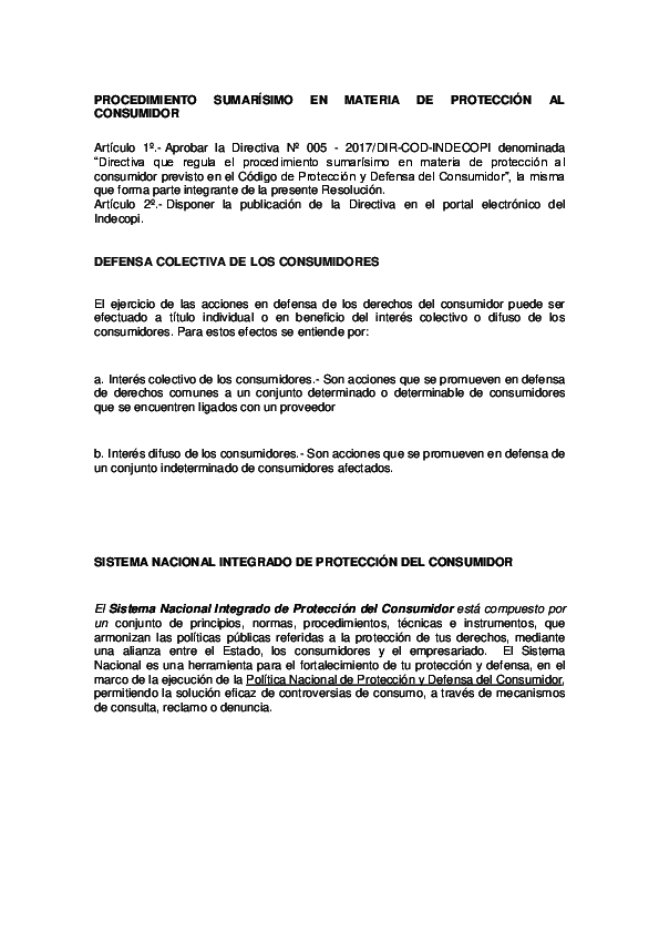 (DOC) Código de Protección y Defensa del Consumidor