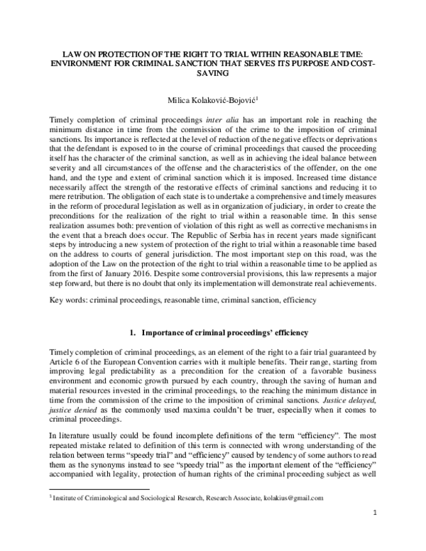 (PPT) The Revised Guidelines for Continuous Trial of Criminal Cases ...