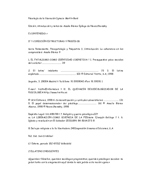 (DOC) Psicología de la liberación Ignacio Martín-Baró