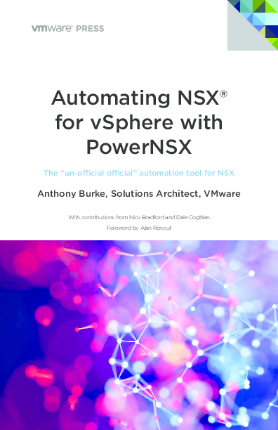 (PDF) Automating NSX® for vSphere with PowerNSX The " un-official ...