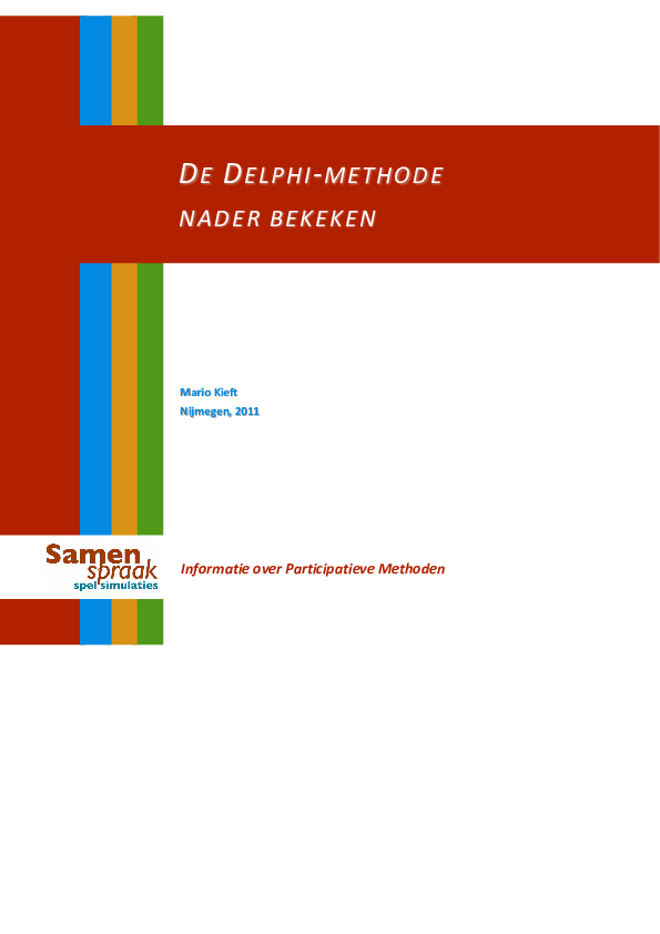 (PDF) DE DELPHI-METHODE