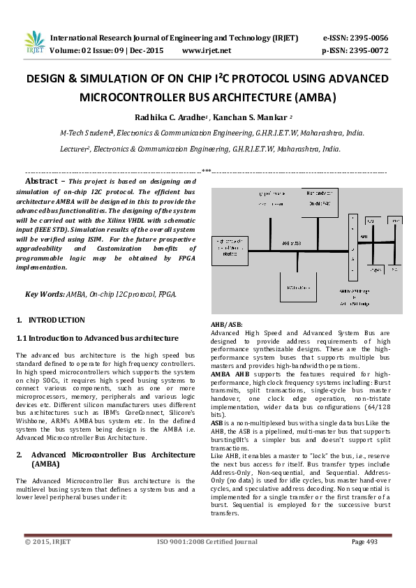 (PDF) DESIGN & SIMULATION OF ON CHIP I²C PROTOCOL USING ADVANCED ... (PDF) DESIGN & SIMULATION OF ON CHIP I²C PROTOCOL USING ADVANCED ...