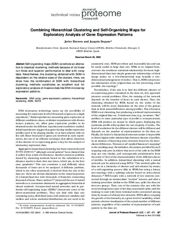 (PDF) Combining hierarchical clustering and self-organizing maps for ...