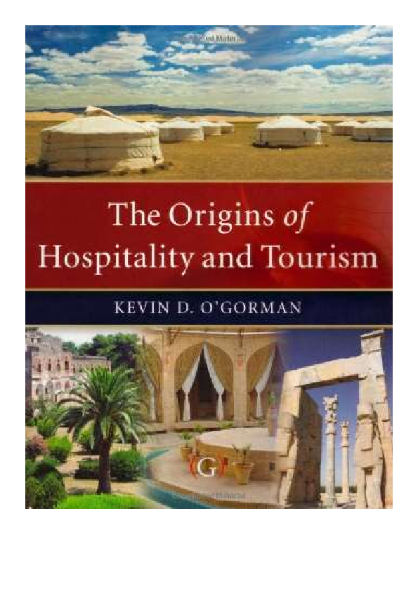 (PDF) The Origins of Hospitality and Tourism