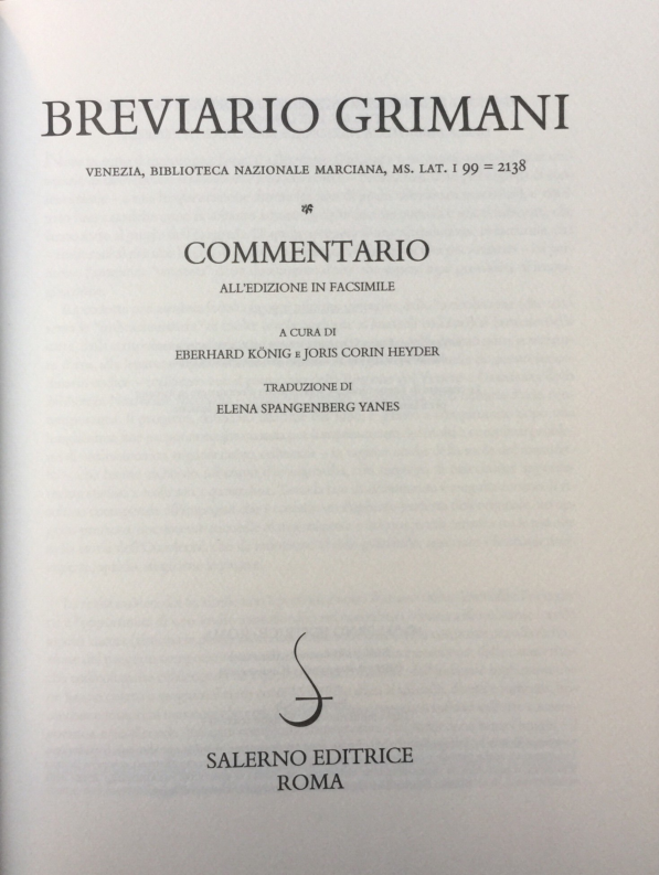 (PDF) Breviario Grimani. Commentario all'edizione in facsimile