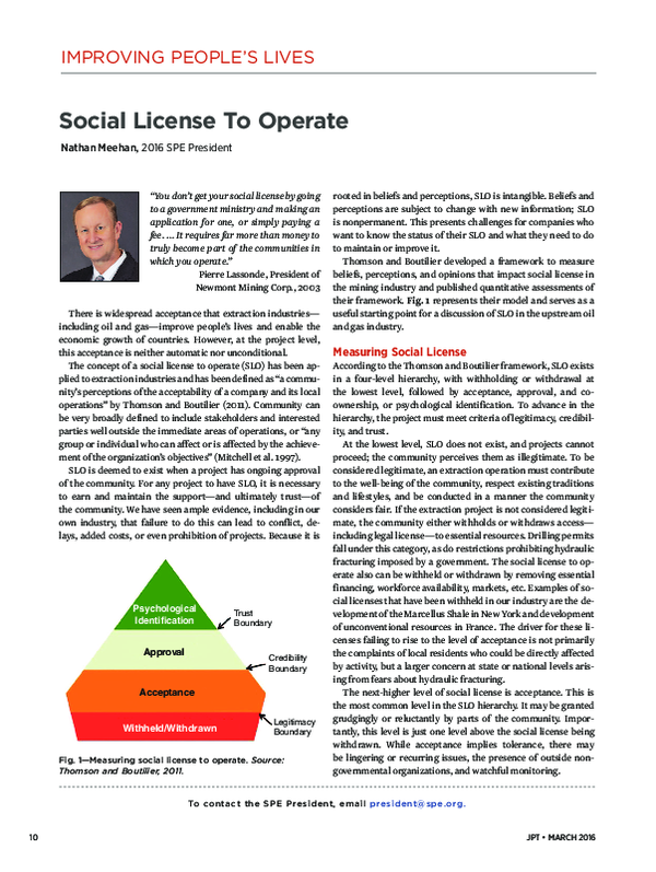 (PDF) Social License To Operate