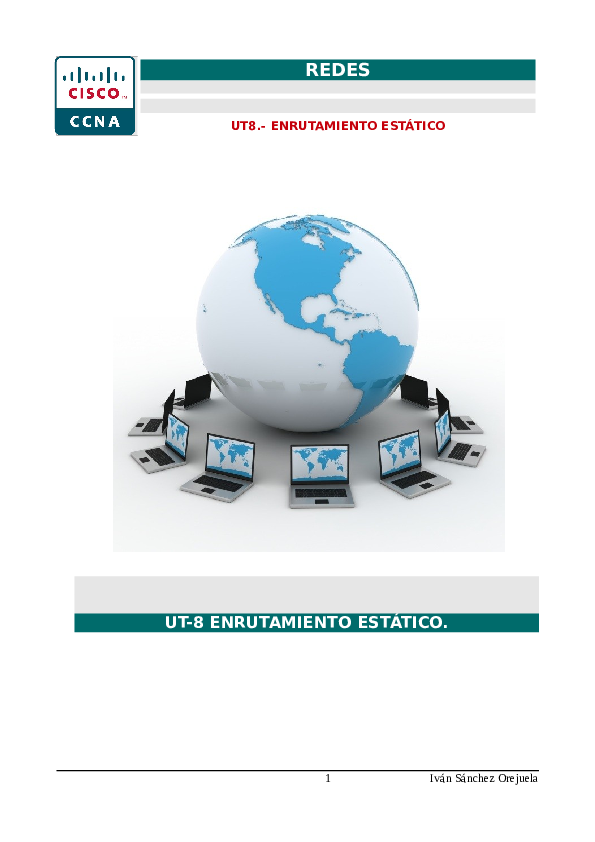 (PDF) UT-8 ENRUTAMIENTO ESTÁTICO