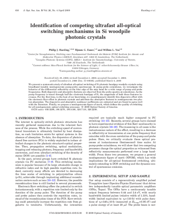 (PDF) Identification of competing ultrafast all-optical switching ...