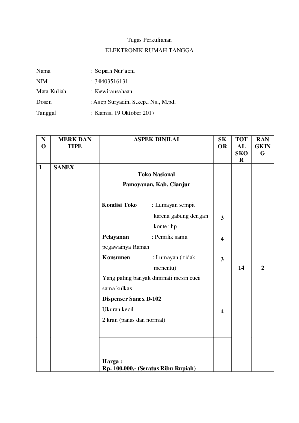 (DOC) Laporan Survey