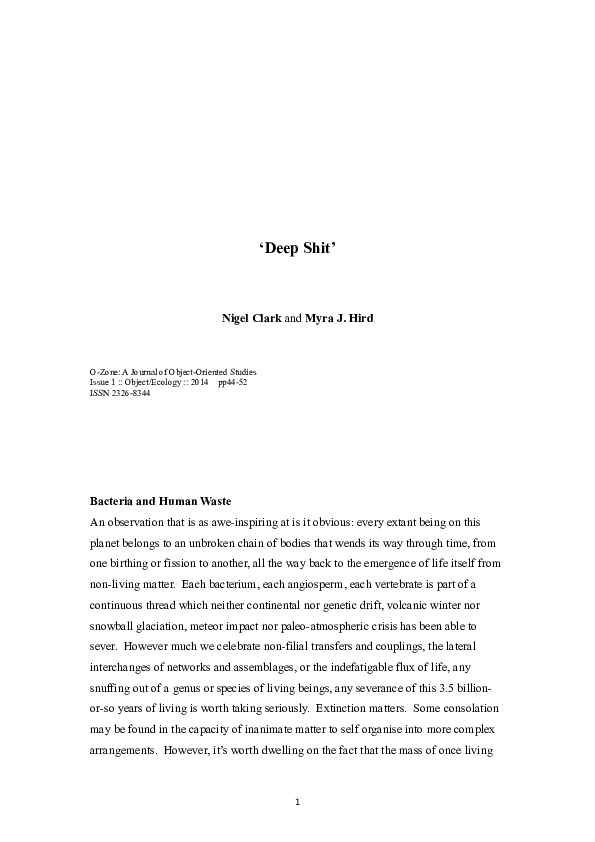(DOC) Deep Shit