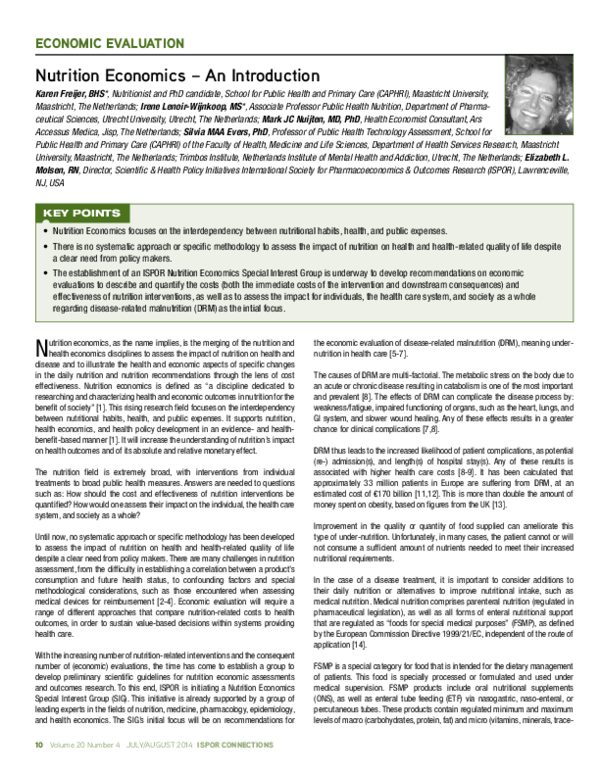 (PDF) Nutrition Economics Introduction (1)
