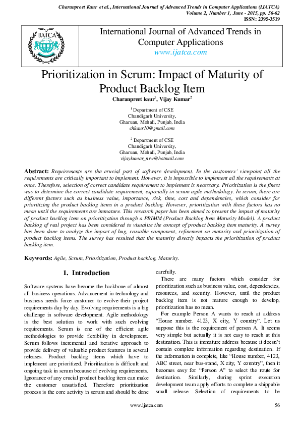 product backlog prioritization techniques