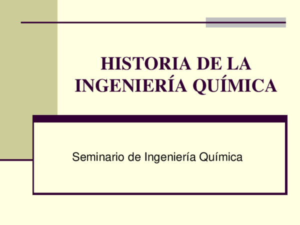 (PPT) EVOLUCIÓN DE LA INGENIER A QU MICA