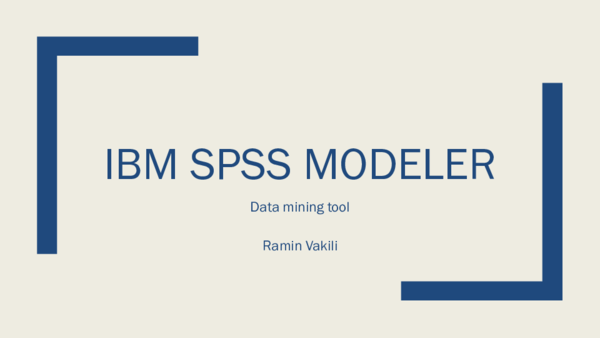 (PPT) Introduction to IBM Spss modeler