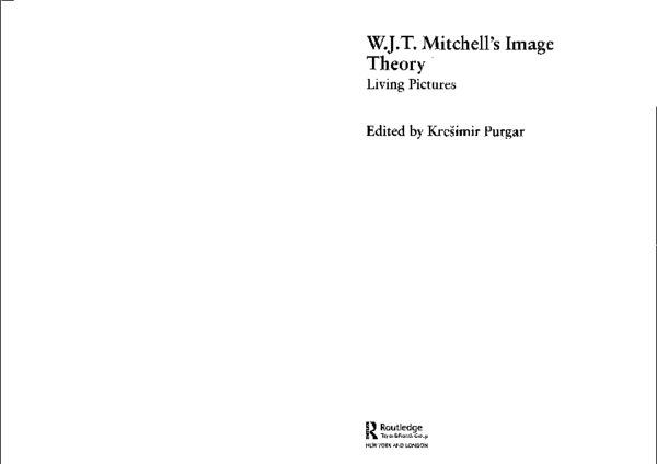 (PDF) The Genealogical and Historical Concerns of WJT Mitchell's Image ...